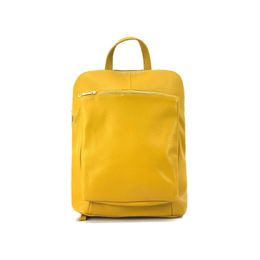 Florence Cityrucksack Leder gelb ca. 30cm | Gr.: onesize