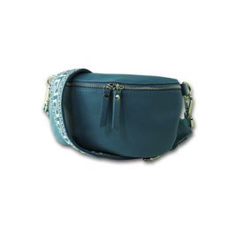 Leder Gürteltasche Toscanto Tasche blau, mehrfarbig ca. 25cm | Gr.: onesize