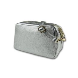 Leder Umhängetasche Toscanto Tasche silber ca. 22cm | Gr.: onesize