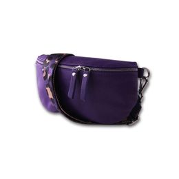 Leder Gürteltasche Toscanto Tasche violett, mehrfarbig ca. 25cm | Gr.: onesize