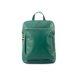 Florence Cityrucksack Leder grün ca. 30cm | Gr.: onesize