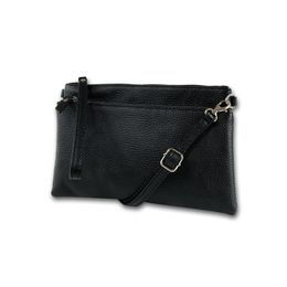 Leder Umhängetasche, Handgelenktasche Toscanto Tasche schwarz ca. 23cm | Gr.: onesize