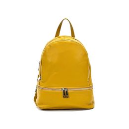Florence Cityrucksack Leder gelb ca. 32cm | Gr.: onesize