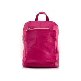 Florence Cityrucksack Leder fuchsia, pink ca. 30cm | Gr.: onesize