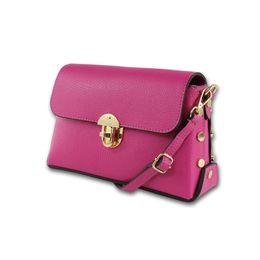 Leder Umhängetasche Toscanto Tasche fuchsia, pink ca. 22cm | Gr.: onesize