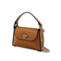 Leder Umhängetasche Toscanto Tasche hellbraun, tan ca. 19cm | Gr.: onesize