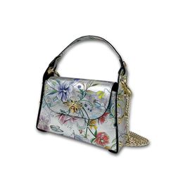 Leder Umhängetasche Toscanto Tasche silber, farbig ca. 19cm | Gr.: onesize