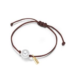 Yokoamii Armband Muschelkernperle in braun | Gr.: onesize