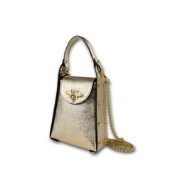 Leder Umhängetasche Toscanto Tasche gold ca. 13cm | Gr.: onesize