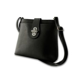 Leder Umhängetasche Toscanto Tasche schwarz ca. 22cm | Gr.: onesize