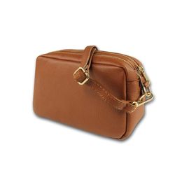 Leder Umhängetasche Toscanto Tasche hellbraun, tan ca. 22cm | Gr.: onesize
