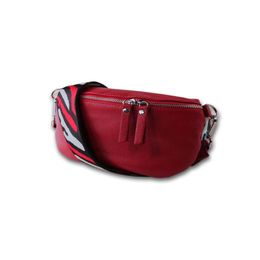 Leder Gürteltasche Toscanto Tasche rot, mehrfarbig ca. 25cm | Gr.: onesize