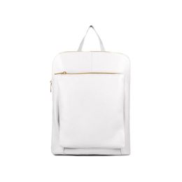 Florence Cityrucksack Leder weiß ca. 30cm | Gr.: onesize