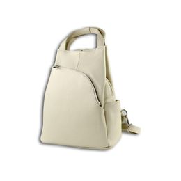 Leder Cityrucksack Toscanto Tasche beige ca. 27cm | Gr.: onesize