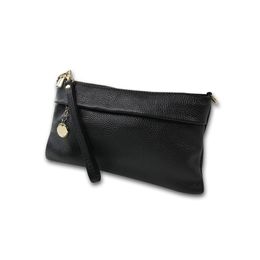 Leder Clutch Toscanto Tasche schwarz ca. 25cm | Gr.: onesize