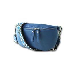 Leder Gürteltasche Toscanto Tasche blau, mehrfarbig ca. 25cm | Gr.: onesize