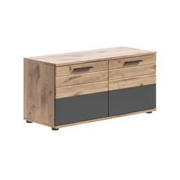 xonox.home Sitzbank (B/H/T: 90x51x37 cm) in Nox Oak Nachbildung und Basalt grau | Gr.: onesize