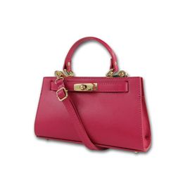 Leder Umhängetasche Toscanto Tasche pink, fuchsia ca. 23cm | Gr.: onesize