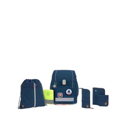 Lässig Lässig School Set Boxy Unique - Schulranzen Set 7tlg. (Gradient Green/Blue) in Navy | Gr.: onesize