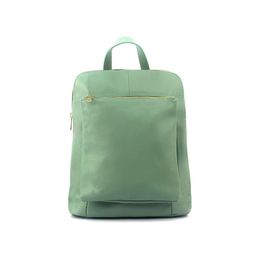 Florence Cityrucksack Leder hellgrün ca. 30cm | Gr.: onesize