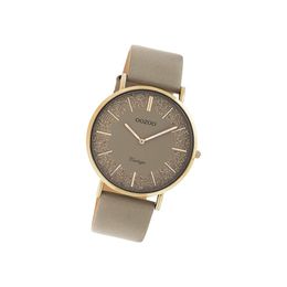 Analog-Armbanduhr Oozoo Vintage Series braun groß (ca. 40mm) | Gr.: onesize