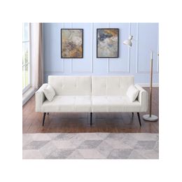 ABRIHOME Umwandelbares Schlafsofa Futon Set für Wohnzimmer in Beige | Gr.: onesize