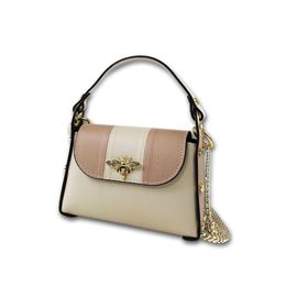 Leder Umhängetasche Toscanto Tasche beige, rosa ca. 19cm | Gr.: onesize