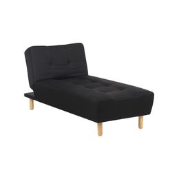 Beliani Sofaelement ALSTEN in Schwarz/Braun - (W) 75 x (H) 41 x (L) 161 cm | Gr.: onesize