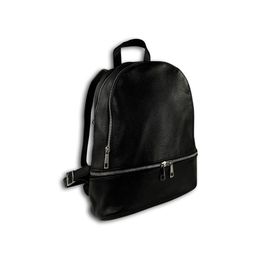 Leder Cityrucksack Toscanto Tasche schwarz ca. 32cm | Gr.: onesize