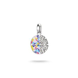 Thomas Sabo Charm-Anhänger Wednesday Fenster Emaille Connect in silber, bunt | Gr.: onesize