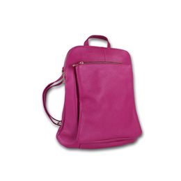 Leder Cityrucksack Toscanto Tasche fuchsia, pink ca. 30cm | Gr.: onesize