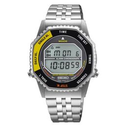 Seiko Armbanduhr Digital-Chronograph Rotocall Schwarz/Gelb | Gr.: onesize