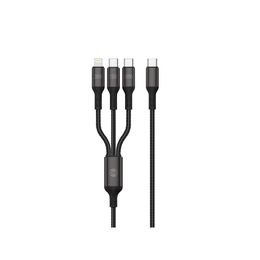 Wisam 3in1 Kabel USB-C - Lightning + 2x USB-C 1,2m 60W | Gr.: onesize
