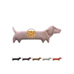 Leschi Wärmekissen 100 % Bio-Baumwolle, Körnerkissen "Hund Winston" in Rosa | Gr.: onesize