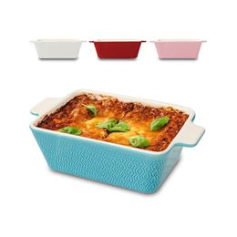 Praknu Auflaufform aus Keramik für 2 Personen - Für Lasagne, Tiramisu & | Gr.: onesize