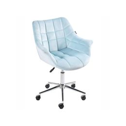 Beliani Bürostuhl LABELLE in Blau - (W) 54 x (H) 81 x (L) 54 cm | Gr.: onesize