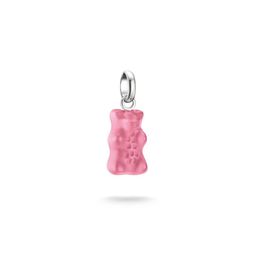 Thomas Sabo Charm-Goldbären-Anhänger In Pink Connect in silber, pink | Gr.: onesize