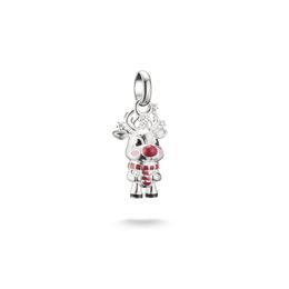 Thomas Sabo Charm-Anhänger Rentier Connect in silber, bunt | Gr.: onesize