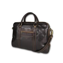 Leder Schultertasche, Businesstasche Toscanto Tasche braun ca. 39cm | Gr.: onesize