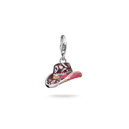 Thomas Sabo Charm-Anh&auml;nger Cowboy-Hut in silber, bunt | Gr.: onesize