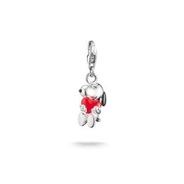 Thomas Sabo Charm-Anhänger Snoopy & Herz Peanuts Original in silber, bunt | Gr.: onesize