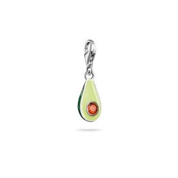 Thomas Sabo Charm-Anh&auml;nger Avocado in silber, bunt | Gr.: onesize