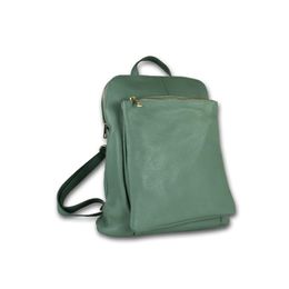 Leder Cityrucksack Toscanto Tasche hellgrün ca. 30cm | Gr.: onesize