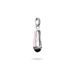 Thomas Sabo Charm-Anhänger Ballerina Pink Connect in silber, bunt | Gr.: onesize