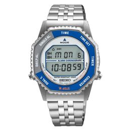 Seiko Armbanduhr Digital-Chronograph Rotocall Blau/Grau | Gr.: onesize