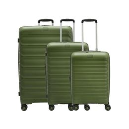 d&n D&N Travel Line 4700+ - Trolley-Set 3tlg. (schwarz) in olive green | Gr.: onesize