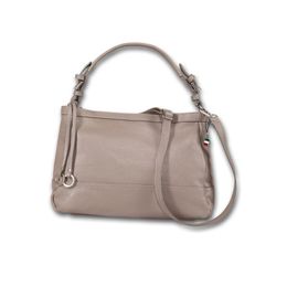 Leder Schultertasche Florence Tasche grau ca. 38cm | Gr.: onesize