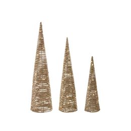 Beliani 3er-Set LED Deko TUELSO in Gold | Gr.: onesize