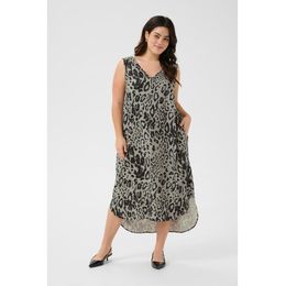 Kaffe curve Kleid KCmille A-shape in Moonstruck / Black Animal | Gr.: 48