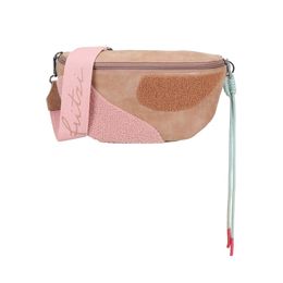 Fritzi aus Preussen Fritzi aus Preu&szlig;en Umh&auml;ngetasche 'Medium Limited Happy Flocked Jive' Damen Gr&ouml;&szlig;e One Size beige / rosa